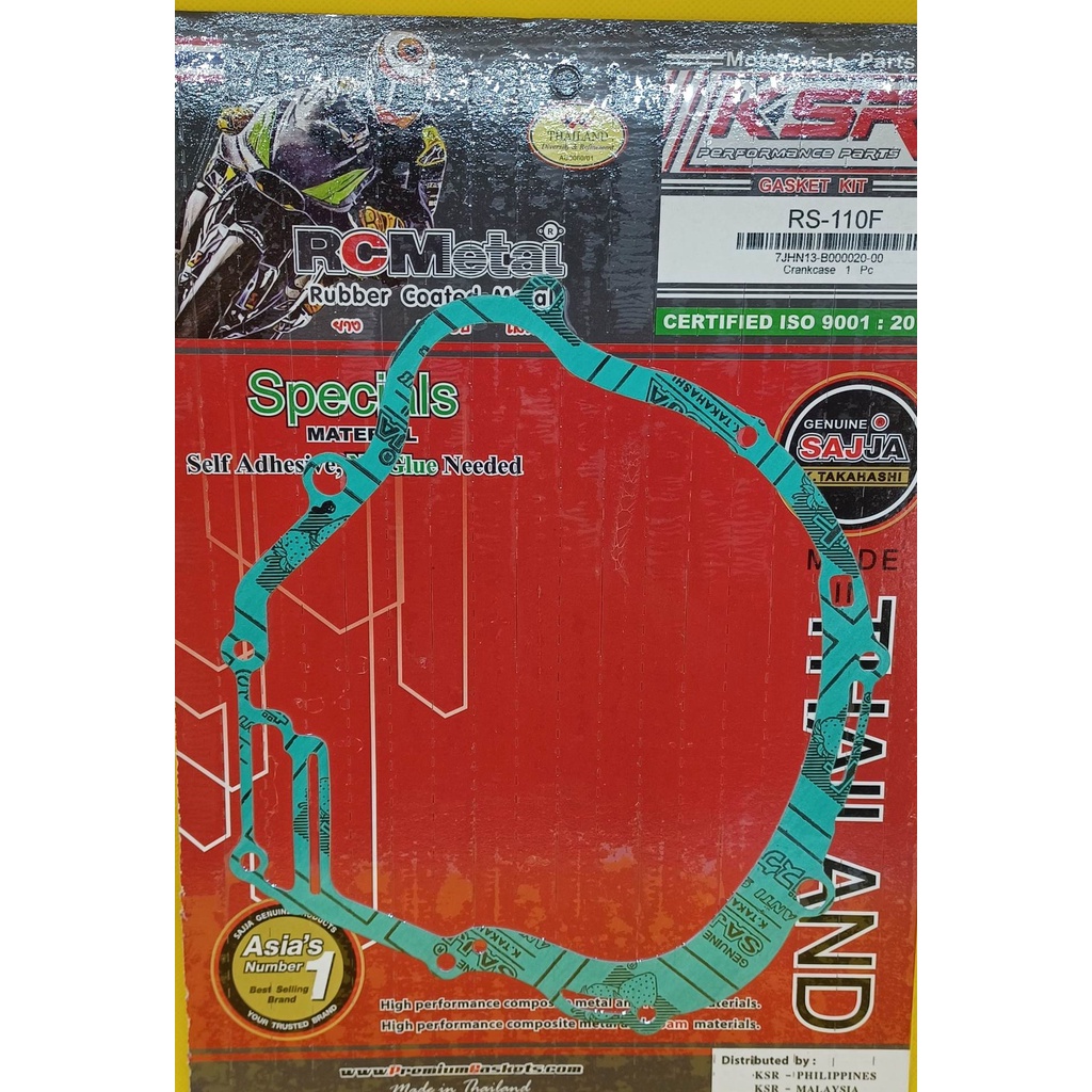CRANKASE GASKET KSR THAILAND BRAND RS110F | Shopee Philippines