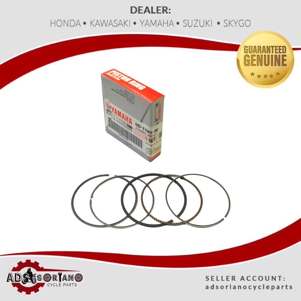 YAMAHA MIO MX 125 (carb) PISTON RING SET 44D-E1603-00 | Shopee Philippines