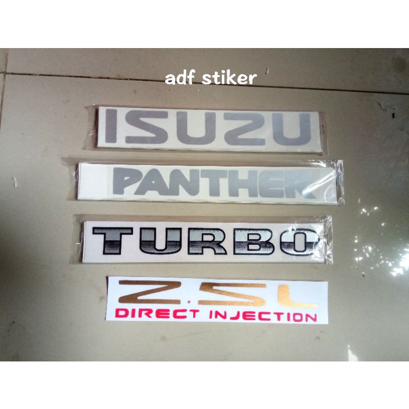 Sticker Sticker Writing Isuzu Turbo Isuzu panther Turbo Pick up Box PU ...
