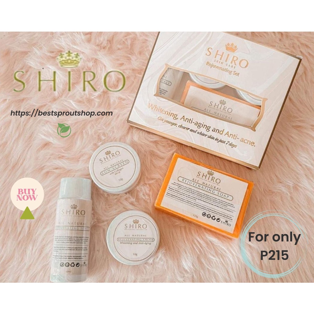 Shiro Rejuvenating Set | Whitening | Korean Glass Skin | Shopee Philippines