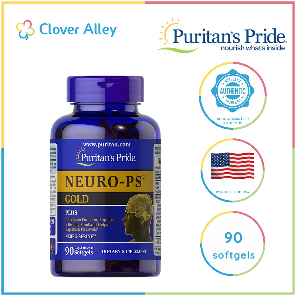 Puritan's Pride Neuro-PS, Gold DHA, 90 pcs (10/2025 Expiry) | Shopee ...