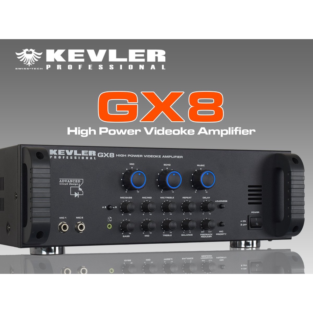 2022 New Kevler GX8 High Powered Videoke Amplifier 900W x 2 NEW HIGH ...