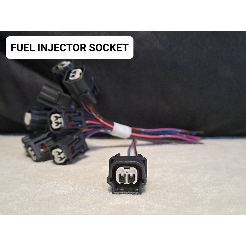 [1 PC] FUEL INJECTOR SOCKET 2 PIN FOR FI MOTOCYCLE WITH AUTO JAPAN WIRE ...