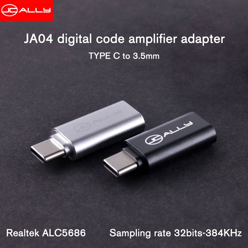 JCALLY JA04 HIFI Earphoen Standard Digital Audio Adaptar ALC5686 audio portable HIFI decoding ...