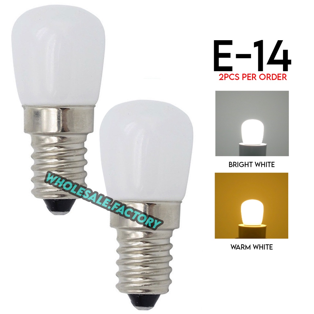 🟦 2PCS Mini AC 220V LED Bulb E14 Light Bulb LED Refrigerator Lamp 2W ...