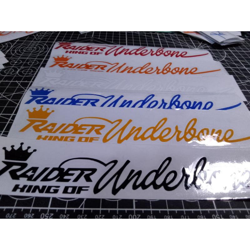 (COD) Raiders king of underbone signature style machine cut motorcycle ...