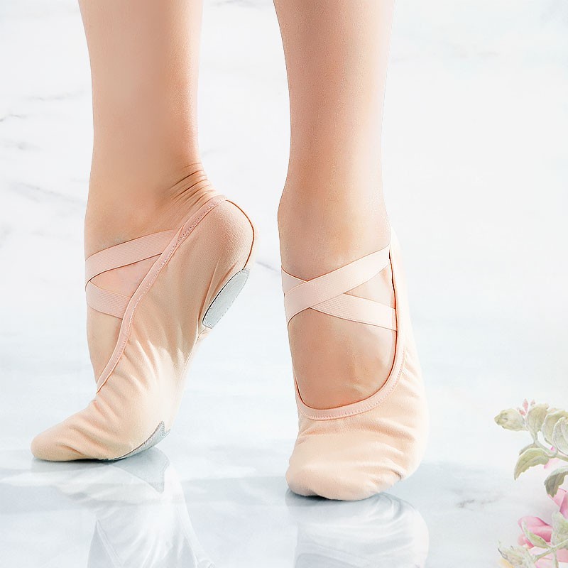 Size 24-33 Ballet Shoes for Kids Adult Canvas Dance Shoes Women ...