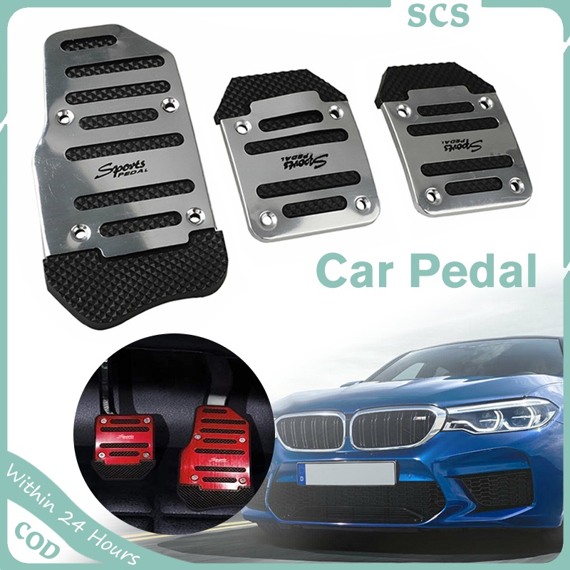 Nonslip Car Pedal Pads Aluminum Brake and Accelerator Pedal Covers Car ...