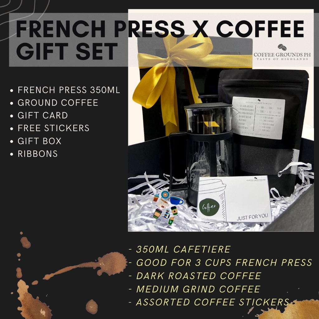Coffee Grounds PH - French Press Gift Set | Christmas Premium Gift Set ...