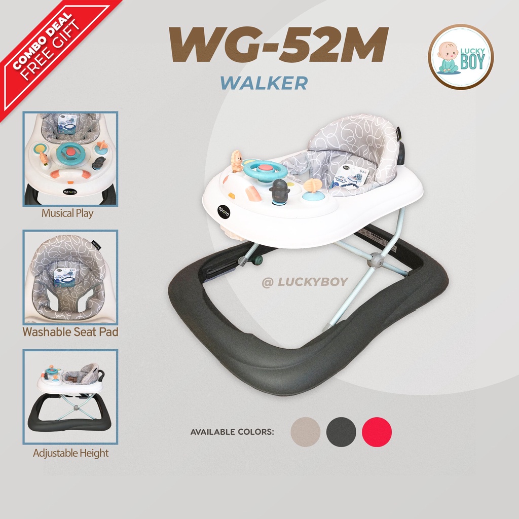 Apruva WG-52M Explorer Gray with Musical Tray Walker for Baby | Shopee ...