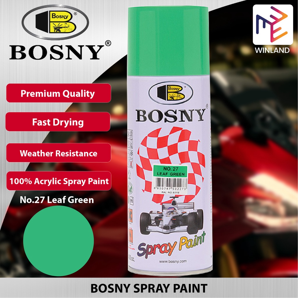 BOSNY by Winland Pearl and Metallic Spray Paint No.27 Leaf Green ...