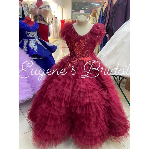 Bermuda Gown with free petticoat For Birthday/ Sagala /Ball Gown For ...