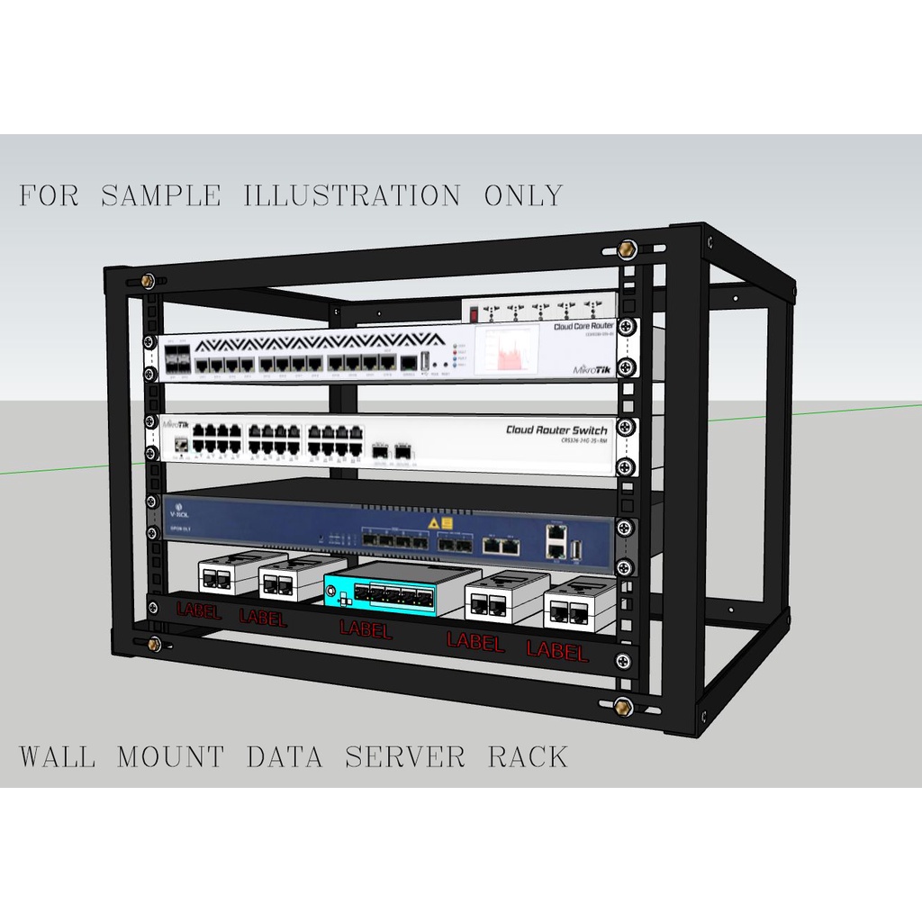 8U Data Server Rack / Open Frame Server Rack / Data Server Cabinet ...
