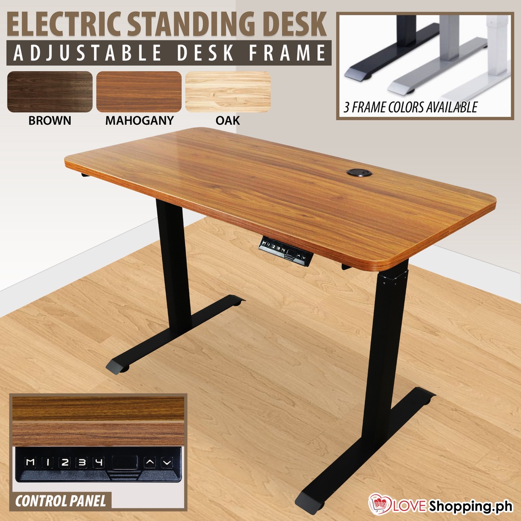 [140cm*70cm] Electric Standing Desk Table Adjustable Frame Executive ...