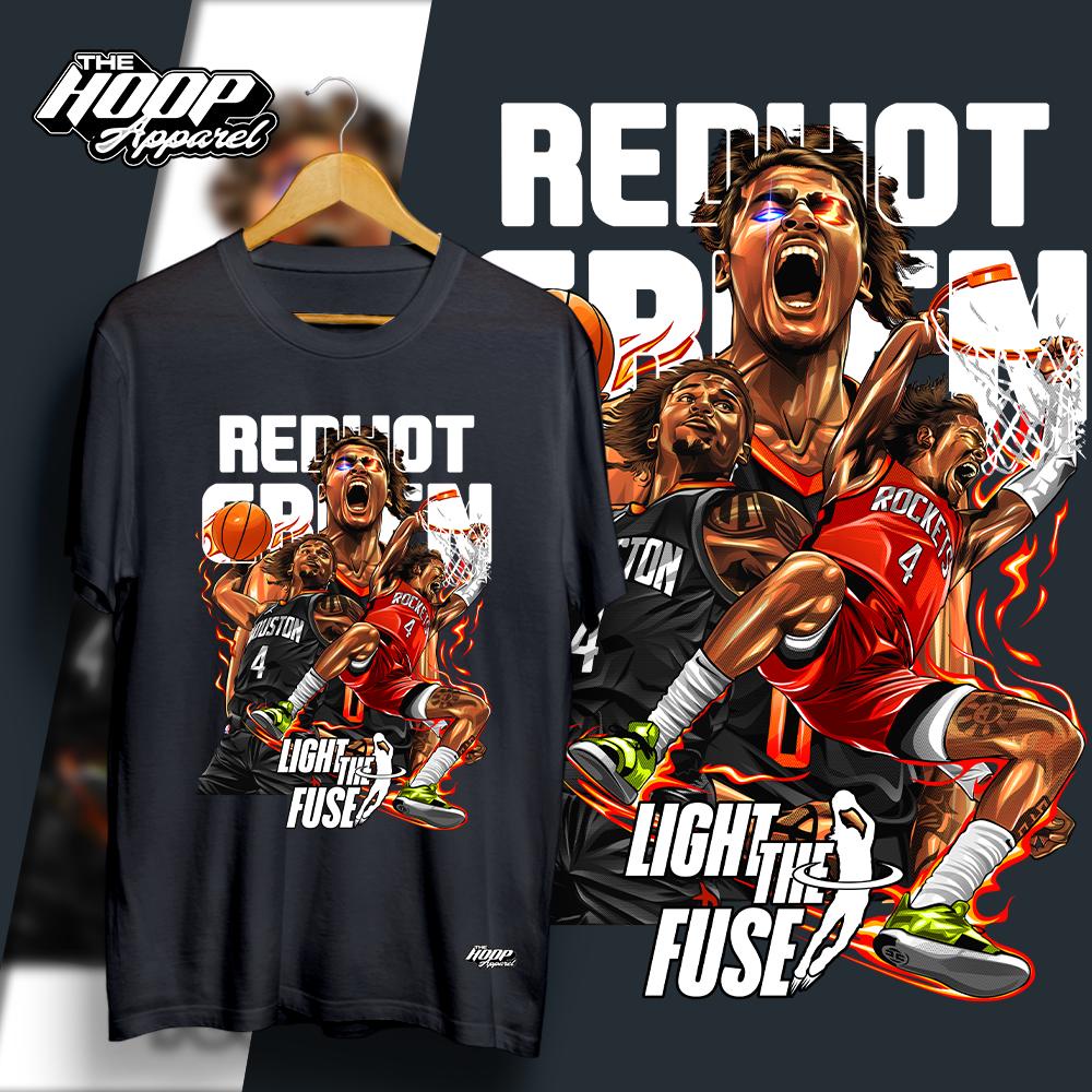 THE HOOP APPAREL JALEN GREEN GRAPHIC COTTON TSHIRT FOR MEN AND WOMEN ...