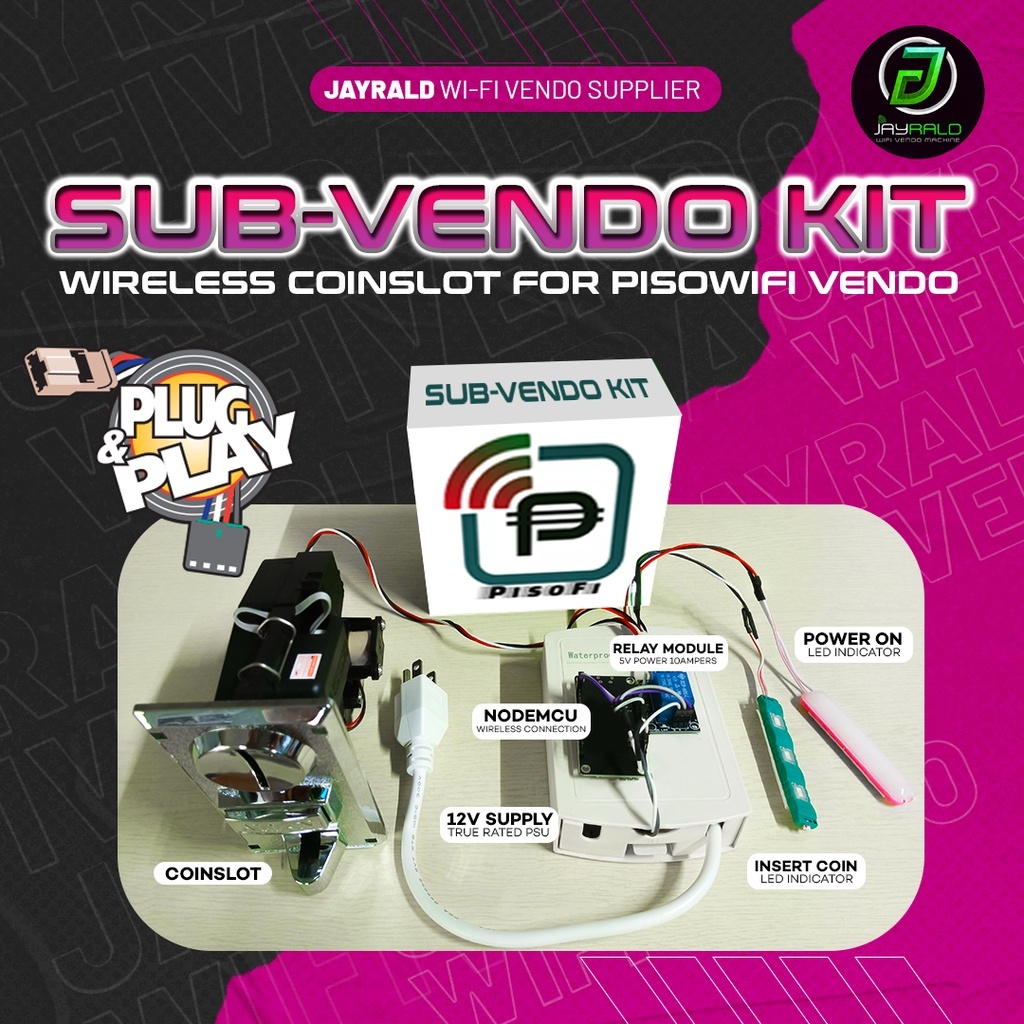 JAYRALD SUB-VENDO KIT (PLUG N PLAY) | Shopee Philippines