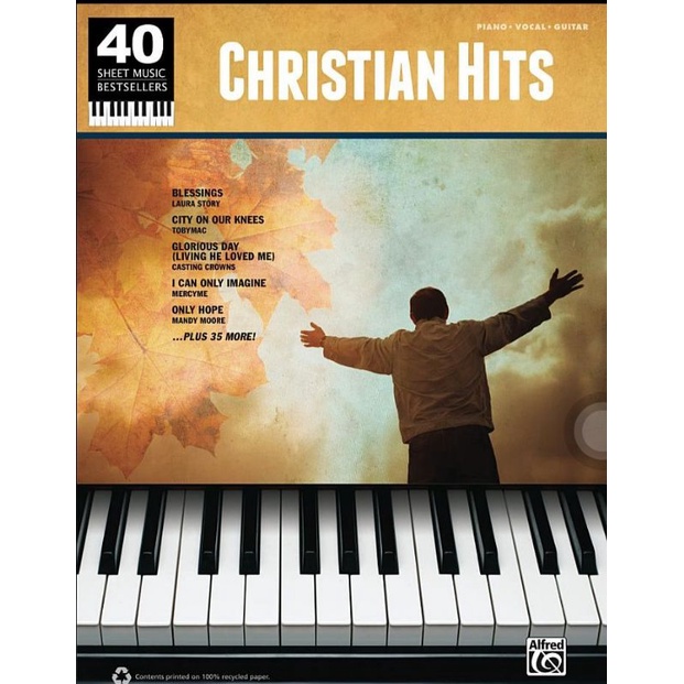 40 Sheet Music Bestsellers Christian Hits: Piano/Vocal/Guitar Sheet ...