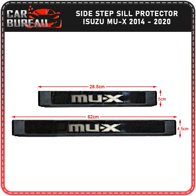 Isuzu MUX MU-X 2014 - 2021 Side Step Sill / Side Stepsill | 4pcs/set ...