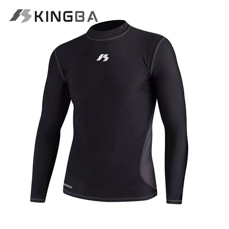 JMD KINGBA Men's Rashguard Long Sleeve Swimming Diving Rash Guard ...