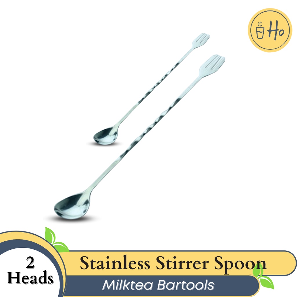 Stainless Stirrer Spoon 2 Head | Shopee Philippines