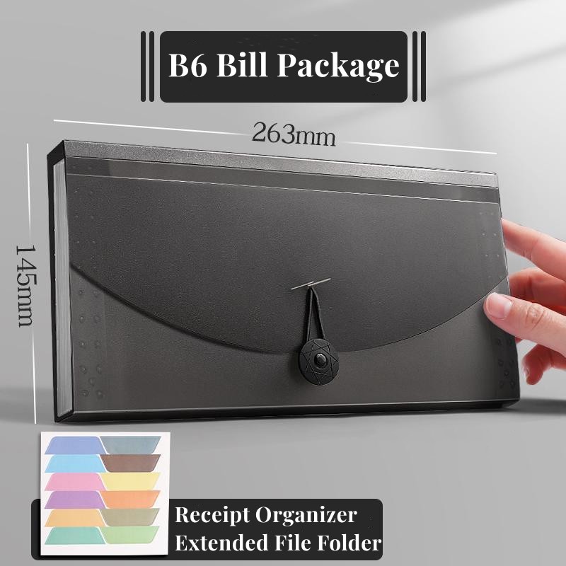 Large-Capacity Portable Folder Organ Bag Bill Storage Office Supplies ...