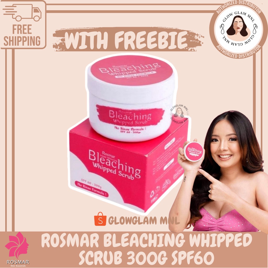 Rosmar Bleaching Whipped Scrub No Rinse Formula 300g & 100g SPF60 (WITH ...