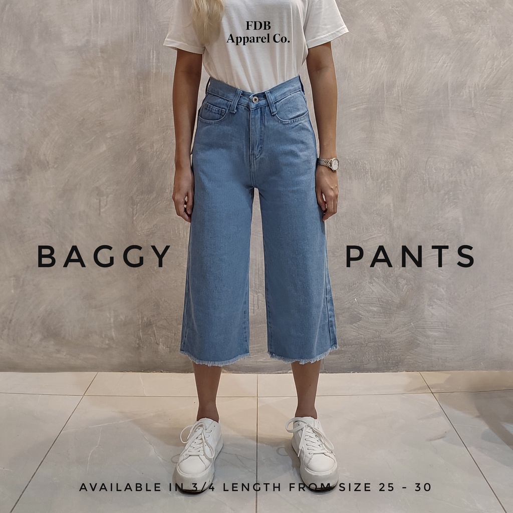 Ladies womens korean highwaist dark denim blue maong jeans pants with ...