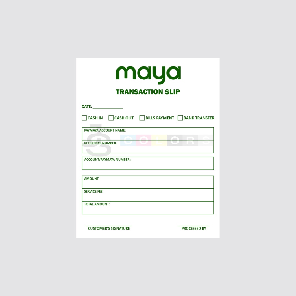 Gcash/Paymaya Transaction Slip | Shopee Philippines