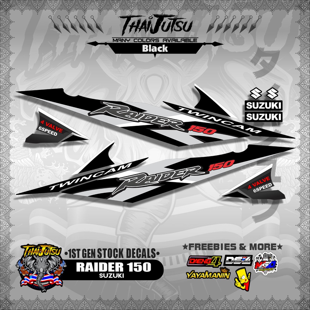Raider 150 (1st Gen Stock Decals)【ThaijutsuStickers】 | Shopee Philippines