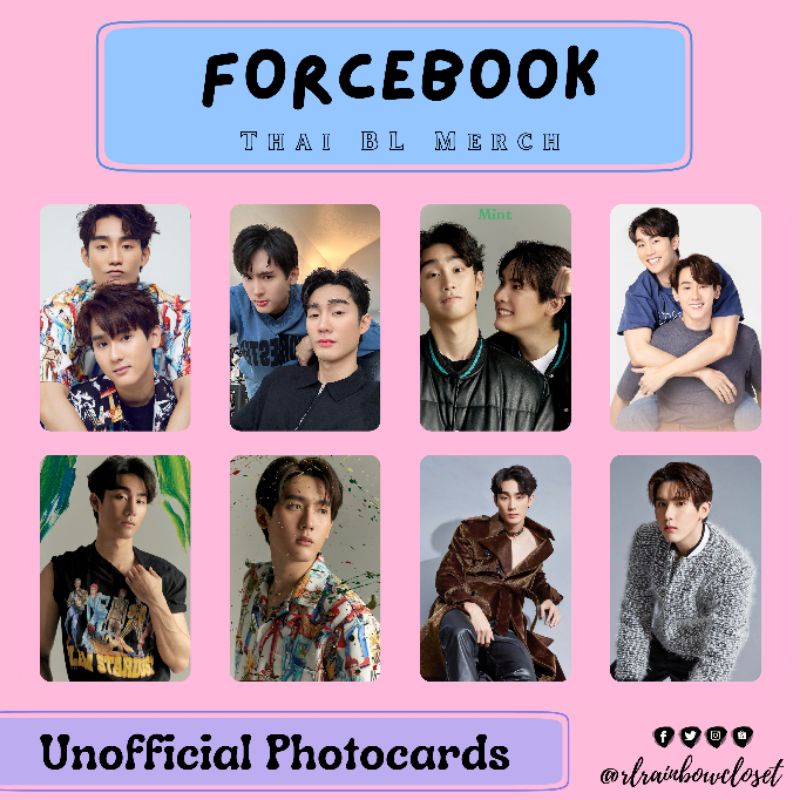 Thai BL ForceBook Photocards Force Jiratchapong Book Kasidet | Shopee Philippines