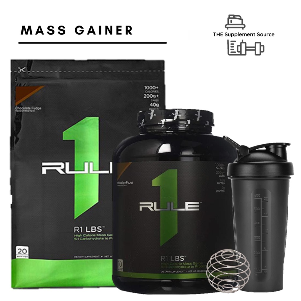 R1 Rule 1 Mass Gainer 6lbs, 12lbs with Shaker | Shopee Philippines