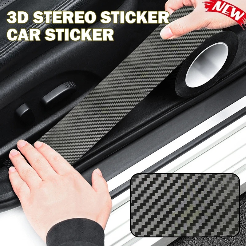 Carbon Fiber Car Sticker Nano Anti Scratch Tape Paste Protector Strip ...