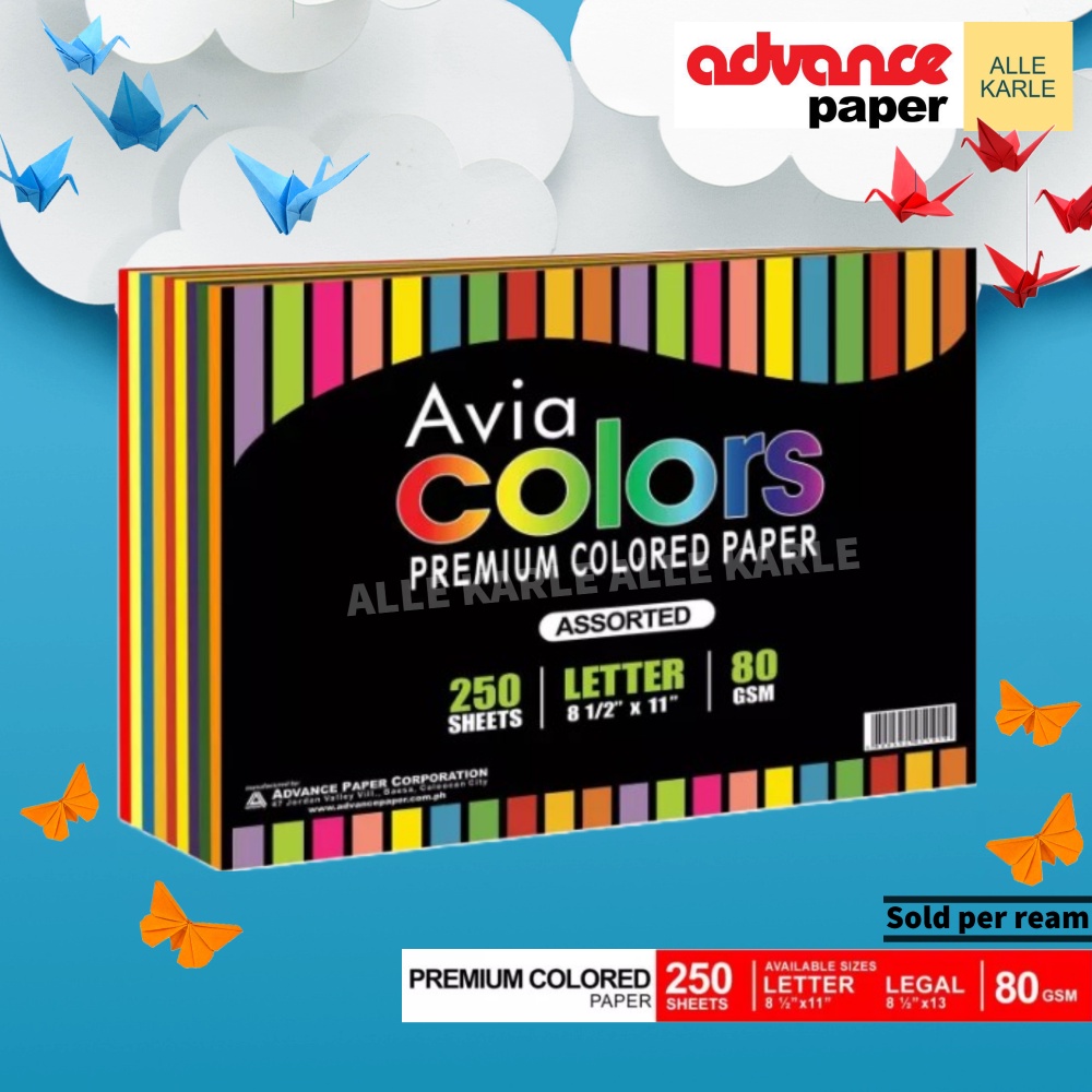 Avia Colors Premium Colored Paper | Legal Letter | Alle Karle | Shopee ...