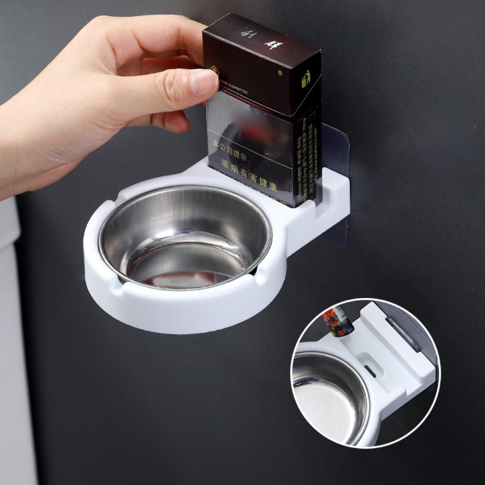 Toilet Ashtray Wall Mounted Stainless Steel Ashtray Punch-free ...