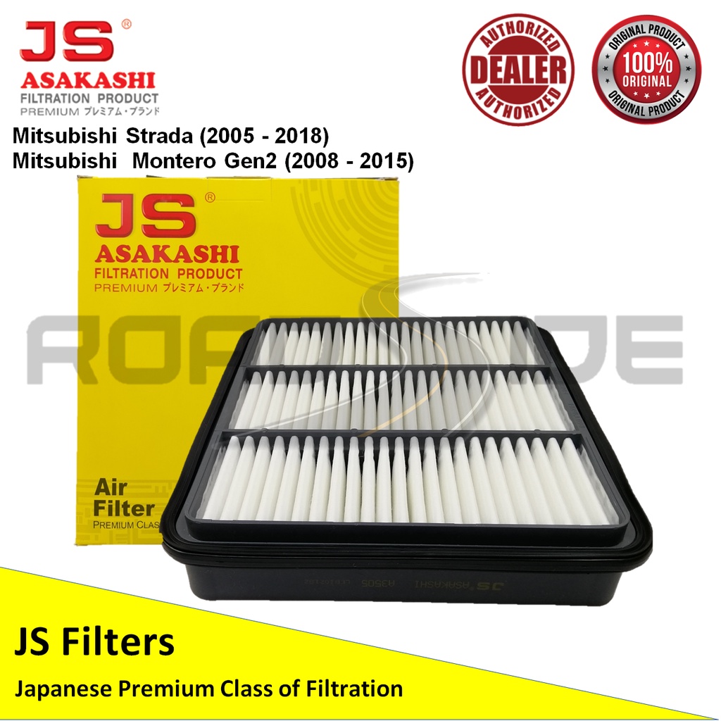 JS Asakashi Engine Air Filter for Mitsubishi Strada (2005-2018) and ...
