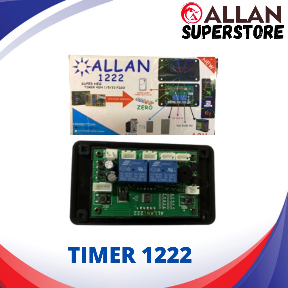 Allan Superstore 1222 Timer 4-digit Updated Version Support 1/5/10 Piso ...
