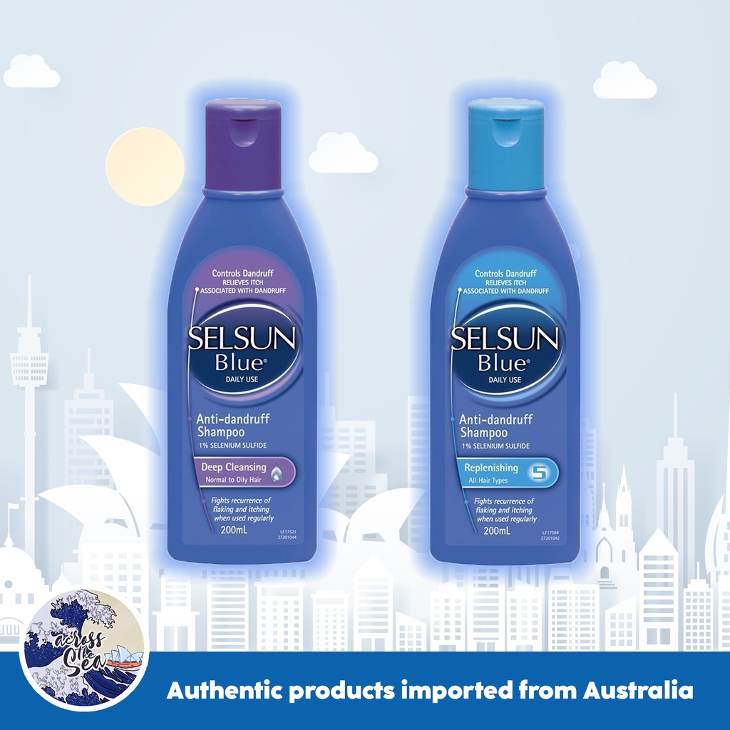 Selsun Blue Anti Dandruff Shampoo Deep Cleansing/Repleneshing 200mL ...