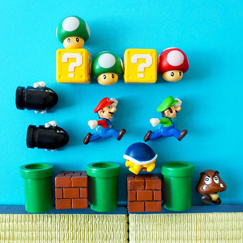 3d Refrigerator Magnet Super Mario 3d Sticker And Japan 3d | Shopee ...