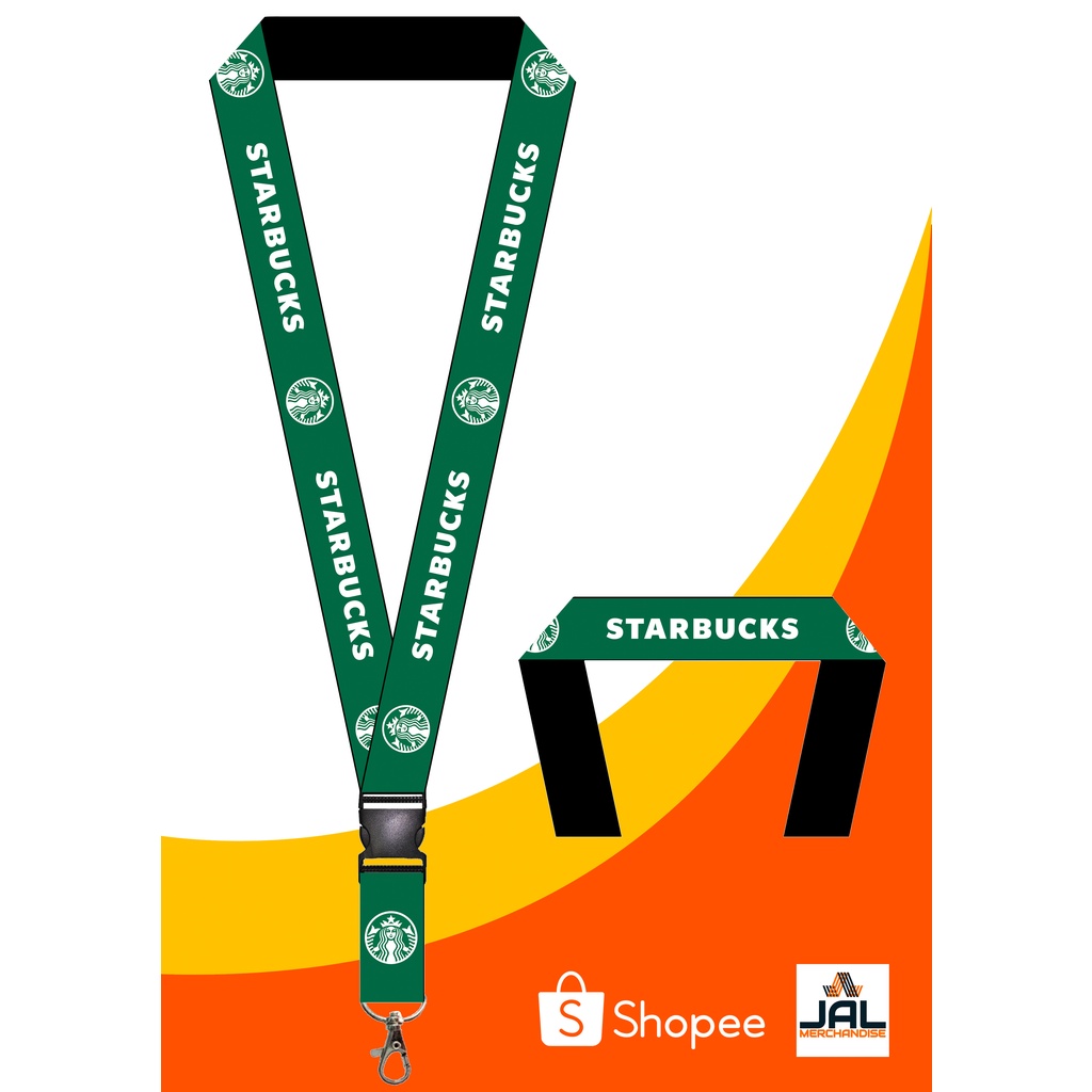 STARBUCKS ID lace design / ID lanyard / ID sling | Shopee Philippines