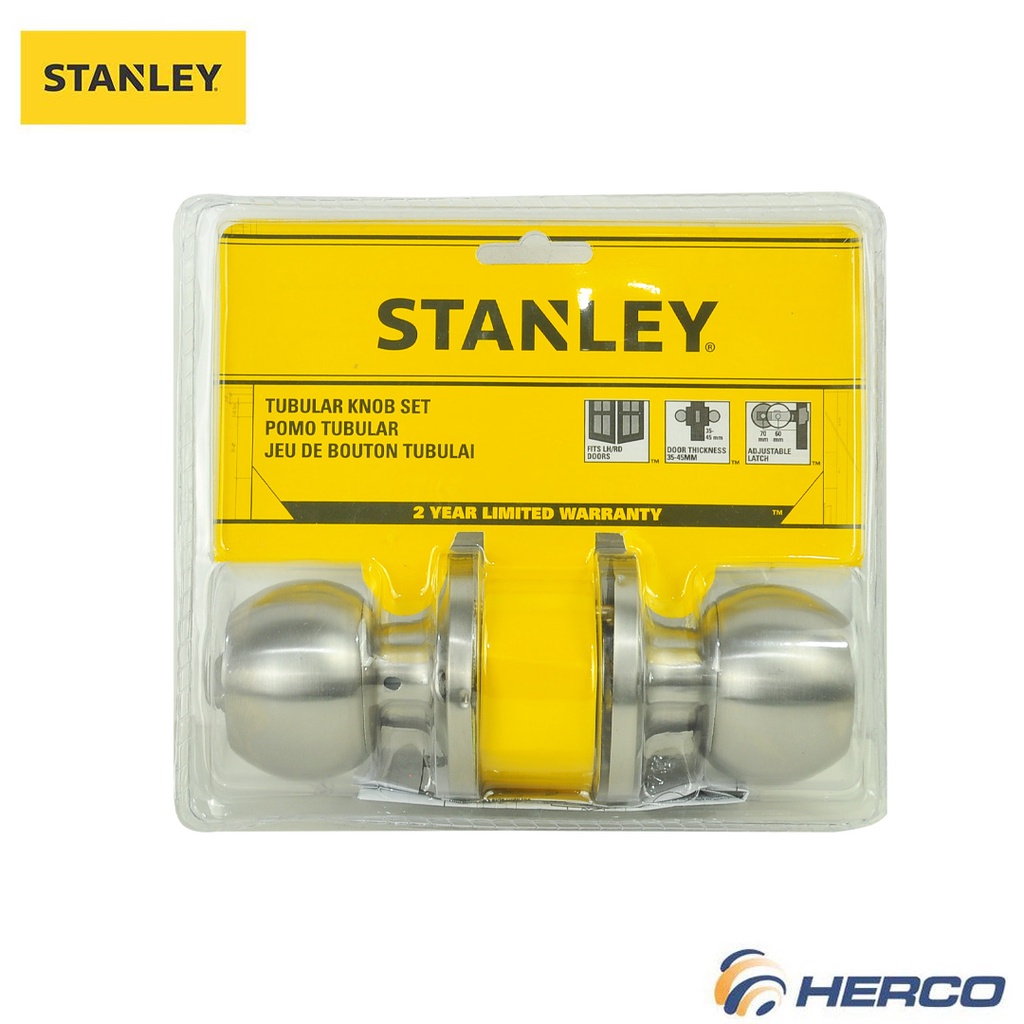Stanley BTKE32D ENT Lockset SS Tubular Knob Set | Shopee Philippines