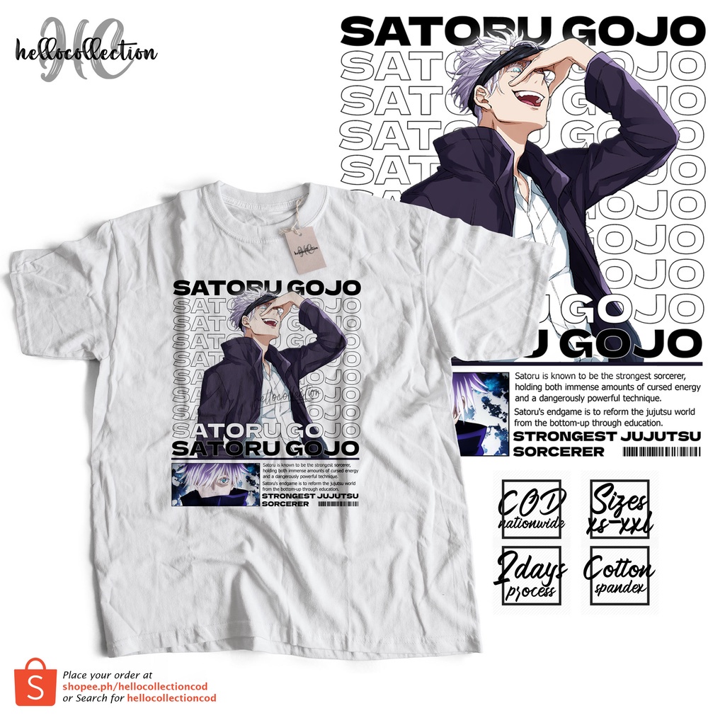 Jujutsu Kaisen - Gojo Satoru Name Anime Shirt hellocollectioncod ...