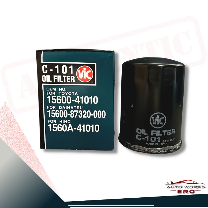 Vic Oil Filter C-101 for L/2L, Revo, Everest, Hiace | Shopee Philippines
