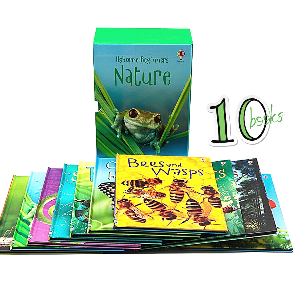 Usborne Beginners NATURE 10 books - box set (box with tear and dents ...