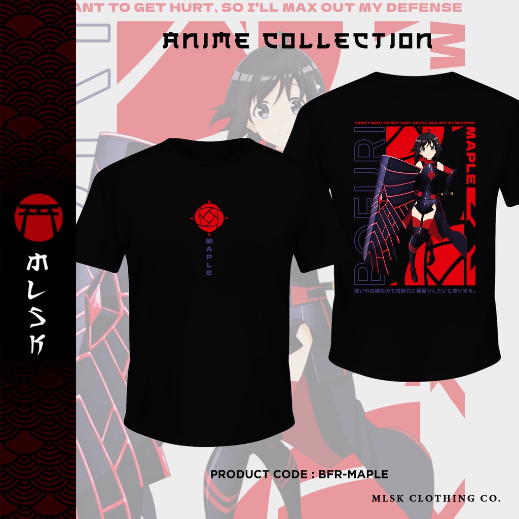 MAPLE BOFURI ANIME SHIRT KAEDE HONJOU | I DON'T WANT TO GET HURT, SO I ...