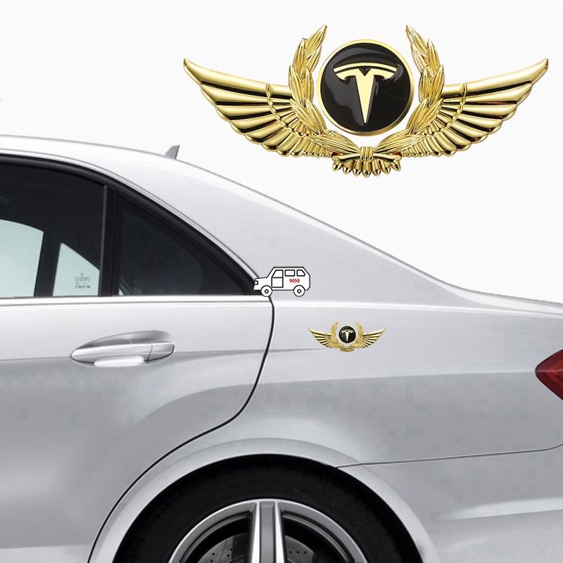 1PC For Tesla Roadster ModelY Cybertruck Personalized Metal Car Body ...