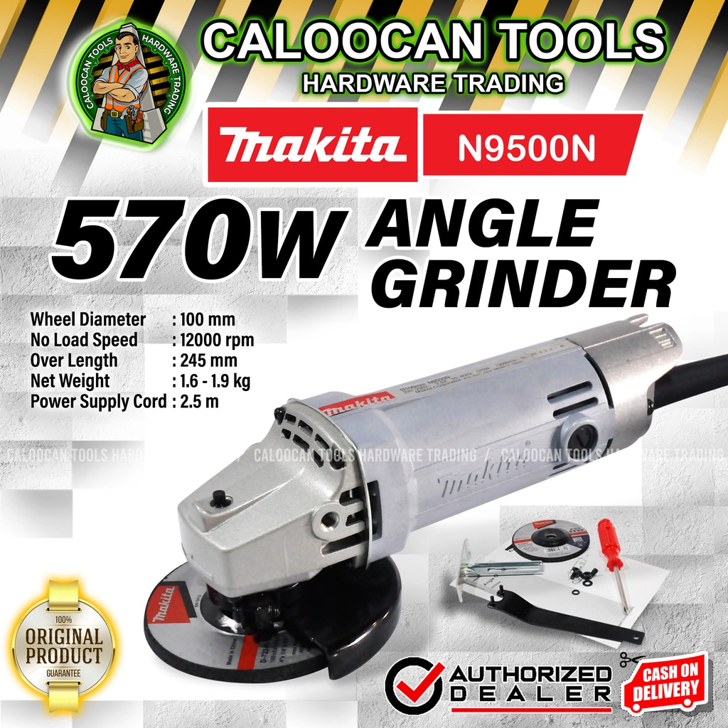 MAKITA MJ N9500N 570W 4" 100mm Angle Grinder CALOOCAN TOOLS | Shopee Philippines