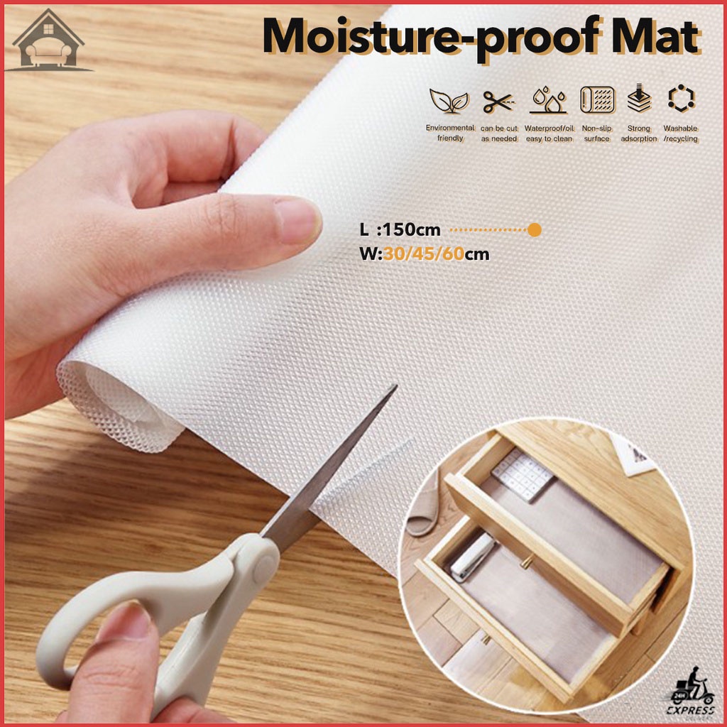 150*60CM EVA Waterproof Non-Slip Kitchen Drawer Mats Table Cover ...