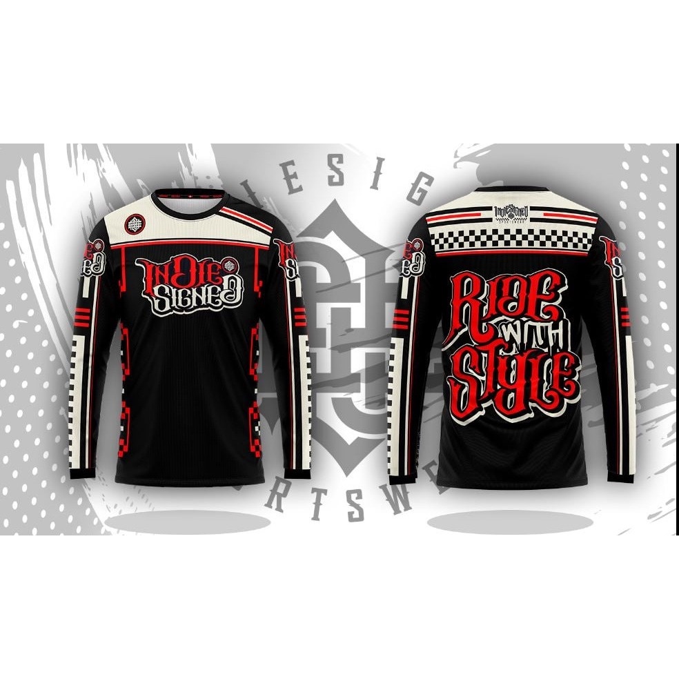 INDIESIGNED VINTAGE RIDING JERSEY 3D printed long-sleeved motorcycle jersey Size XS-3XL | Shopee ...