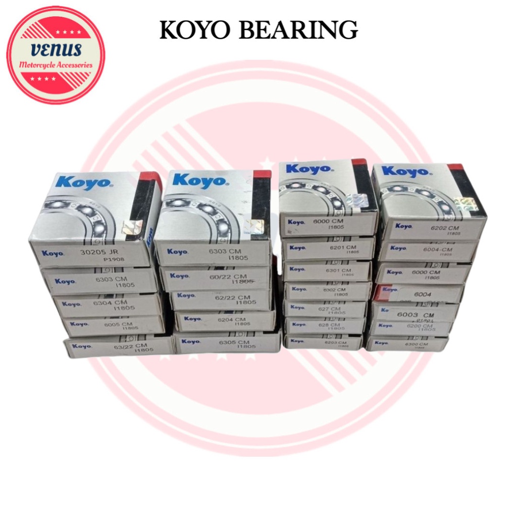 JAPAN Koyo BEARING MOTORCYCLE BEARING ALL SIZE 6301/6302/6300/6201/6202/6203 etc. | Shopee ...