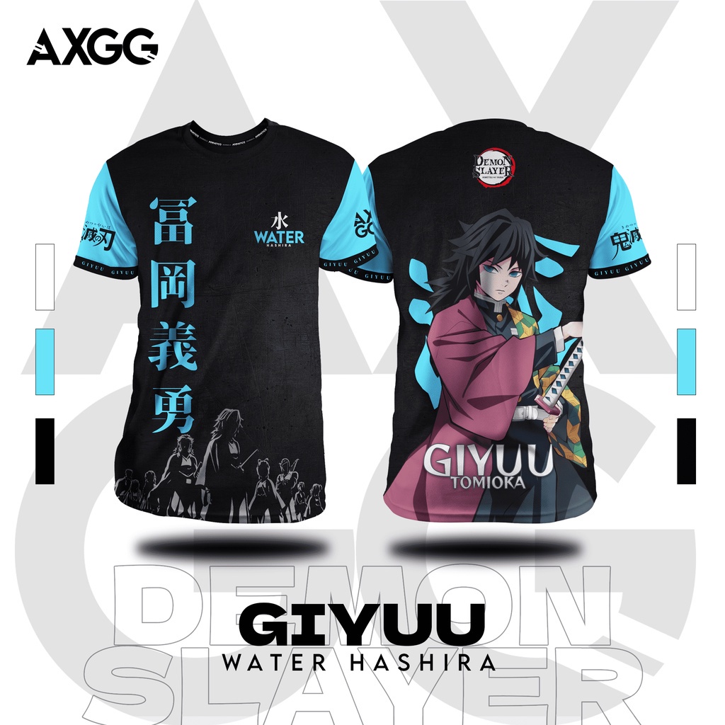 AXGG "Demon Slayer- Hashira Giyuu" Anime T-Shirt | Shopee Philippines